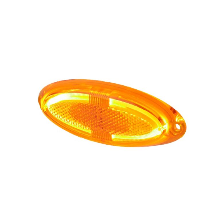 C2-7121A Oval Side Marker Lamp with Reflector - Amber - SHIN CHIN ...